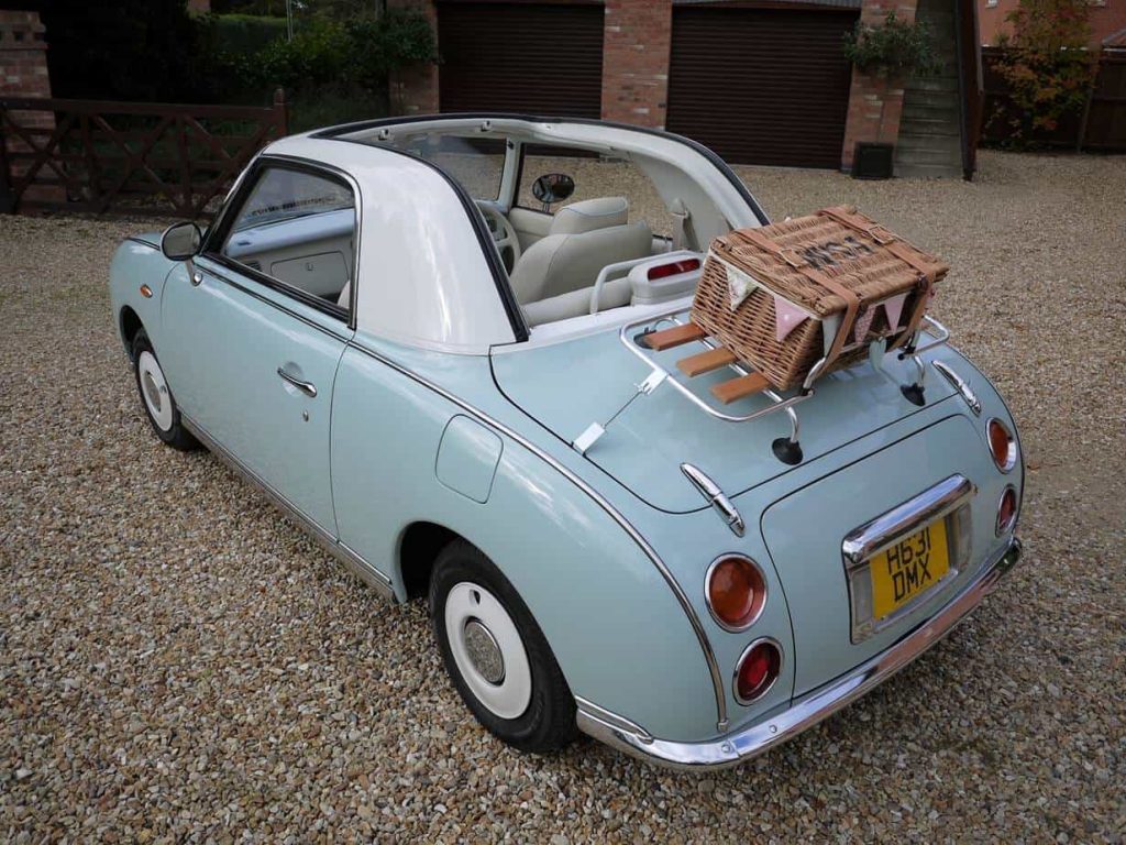 Nissan Figaro Boot Luggage Rack - Aluminium With Wood Slats - The ...