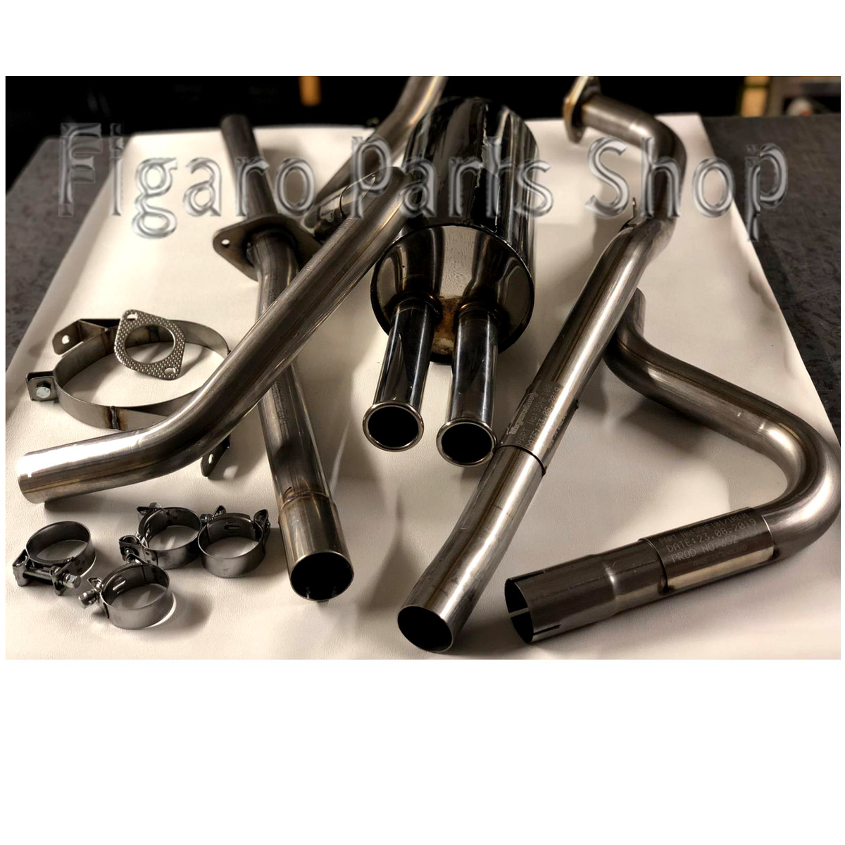 Nissan Figaro Full Stainless Steel Exhaust System Cat Back - The Figaro ...